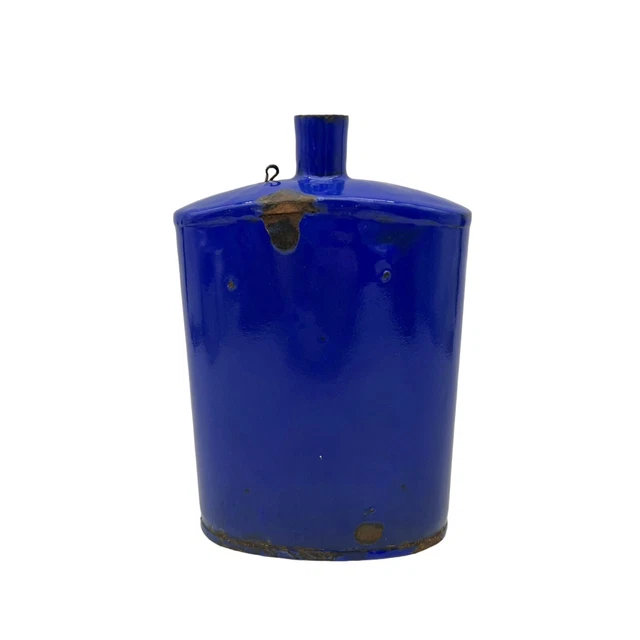 BRITISH WW1 MILITARIA Relic, Army Issue Blue Water Bottle, Water ...