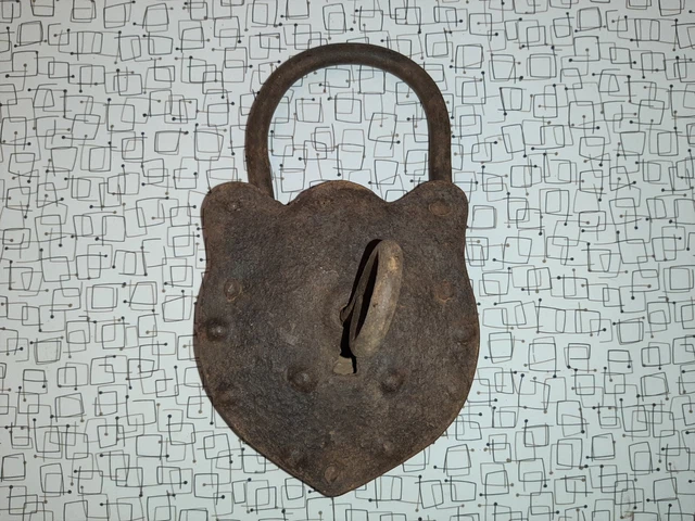 1700'S HUGE SPANISH Colonial IRON PADLOCK - from Colombia #2 - WORKING ...