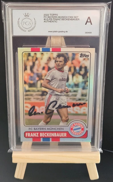 FRANZ BECKENBAUER AUTOGRAMM Topps FC Bayern München Fan Set 2022 PGS ...