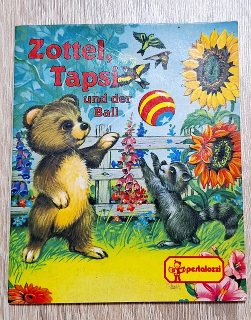 ALTES KINDER-MINI-BÜCHLEIN NR. 175, Zottel, Tapsi und der Ball ...