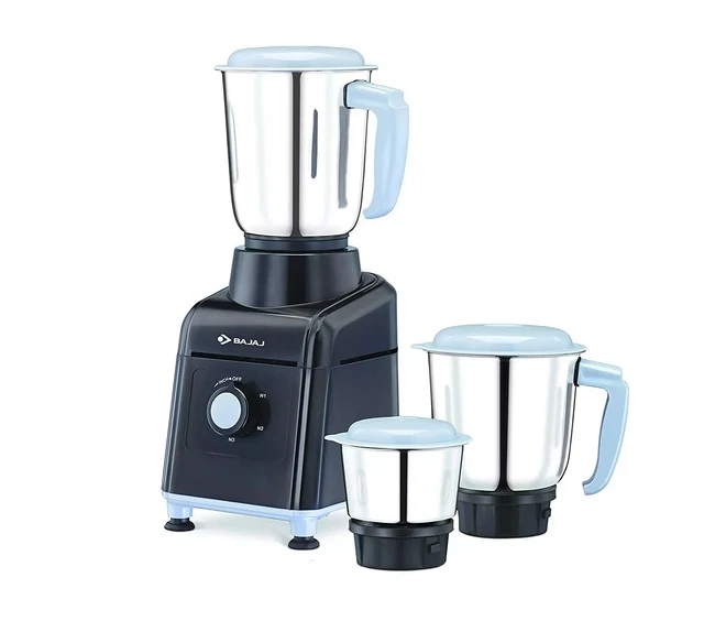 BAJAJ GX 3501 500 Watt Mixer Mahlwerk mit 3 Gläsern, schwarz EUR 134,41 ...