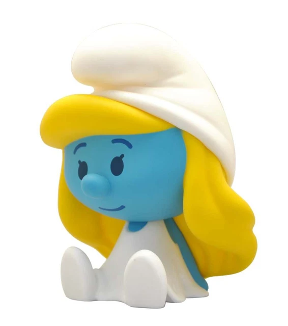 SMURF SMURFETTE CHIBI Money Bank Puffi Puffetta Salvadanaio PLASTOY EUR ...