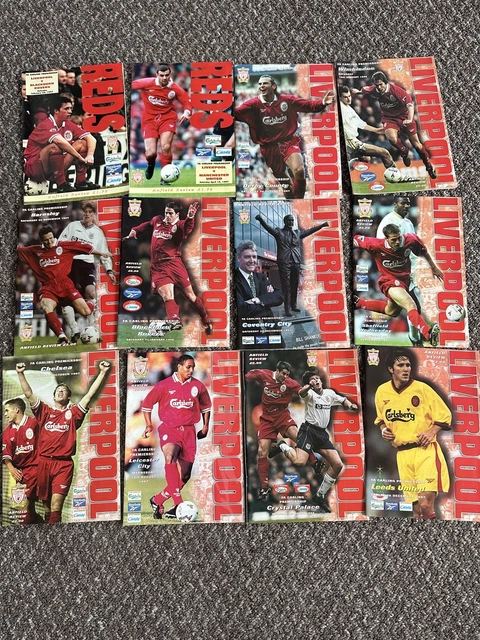 12 LIVERPOOL FC Home Programmes 1997 season £5.42 - PicClick UK