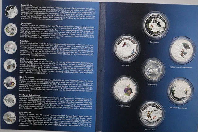 🧭 🇩🇪 GERMANY 20€ Coin + 6 Proof Silver Medals In Folder B79 #314 $232. ...