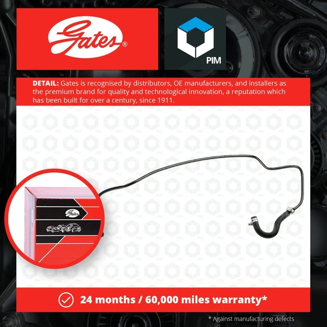 HEATER HOSE FITS FORD FIESTA Mk5 1.25 02 to 08 Coolant Gates 1145303 ...