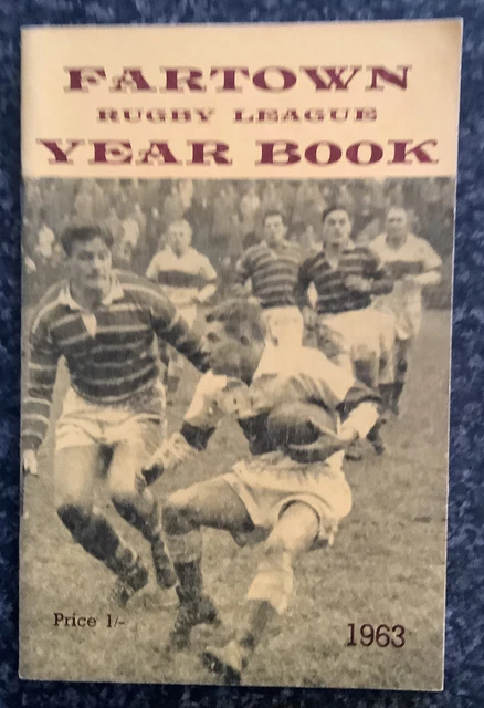 RUGBY LRAGUE PROGRAMME / Booklet Huddersfield Fartown Year Book 1963 £2 ...