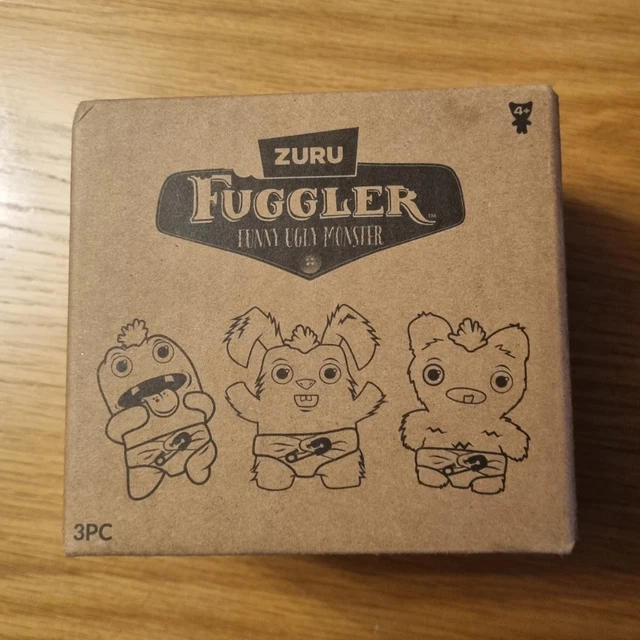 ZURU FUGGLER MONSTER Plush Stuffed Soft Toys Mini 3 Pack Boxed Brown £7 ...