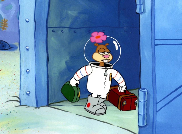 I'M GOING HOME ! THE VERY BEST ! Spongebob Production cel #8066 "TEXAS ...