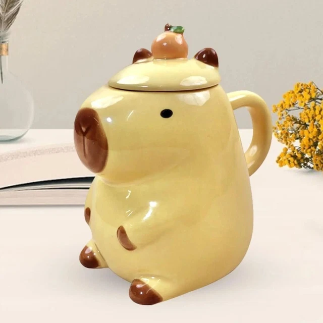 CUTE CAPYBARA MUG Cartoon Capybara Teacup Funny Animal Milk Mugs Office ...