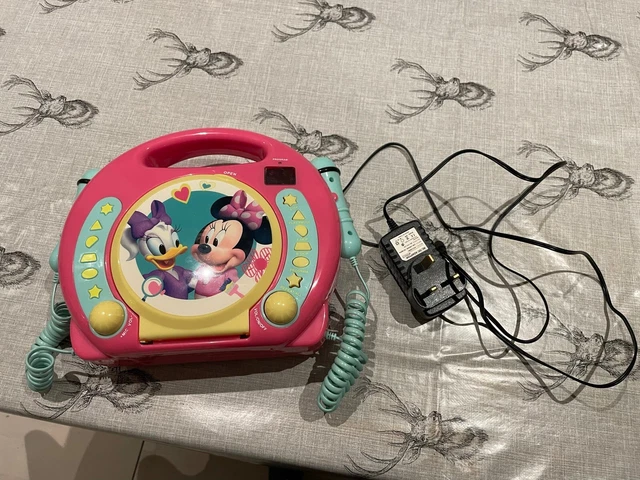 LEXIBOOK DISNEY JUNIOR Minnie Mouse and Daisy CD Player & Microphone ...