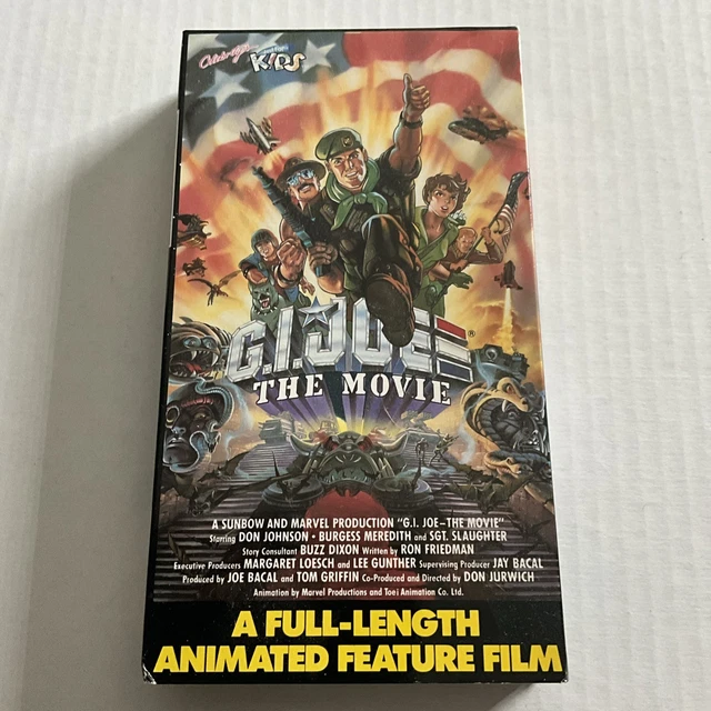 G.I. JOE: THE Movie VHS 1987 Animated Full-Length Feature Film Classic ...