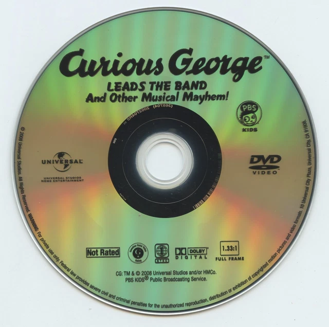 CURIOUS GEORGE LEADS The Band DVD Disc Only $5.99 - PicClick CA