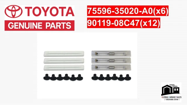 TOYOTA GENUINE FJ Cruiser 2007-2014 Roof Drip Rack Removal Kit OEM $130 ...