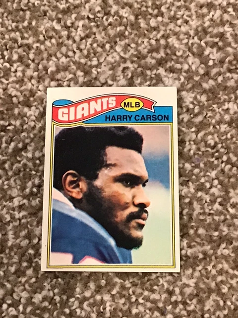 CARTE DE FOOTBALL Rookie New York Giants Harry Carson 1977 Topps Comme ...