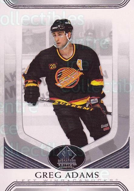 2020-21 SP SIGNATURE Edition Legends #7 Greg Adams $2.00 - PicClick CA