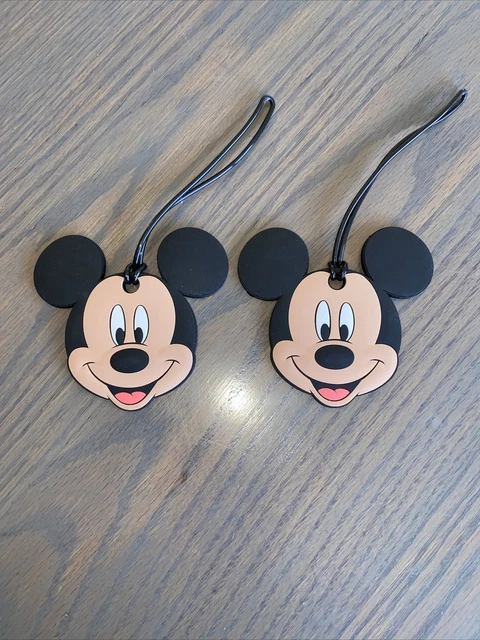 DISNEY MICKEY MOUSE Luggage Tags Two Cute Gift Mickey Travel Read ...
