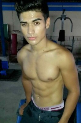 Shirtless Male Latin Gym Jock Fresh Faced Beefcake Workout Hunk Photo ...