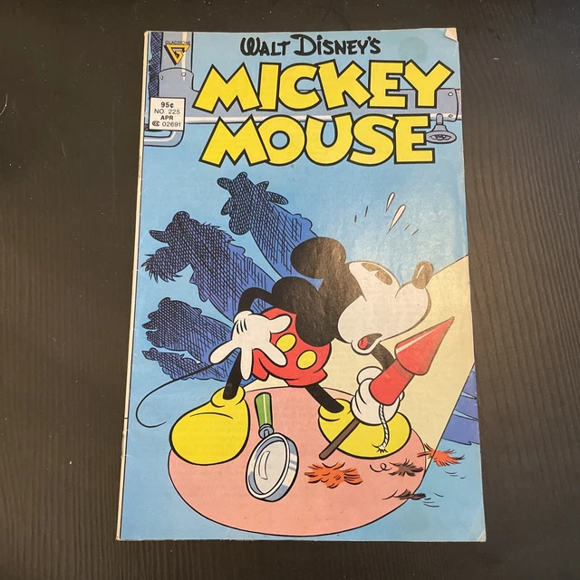 ORIGINAL RETRO COMIC Book Cartoon Kids - Walt Disney Mickey Mouse 1987 ...