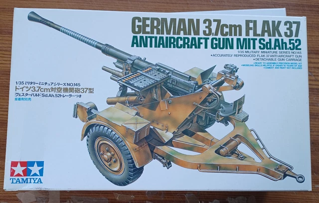 1:35 TAMIYA 3,7 cm Flak 37 mit Sd.Ah. 52 EUR 17,50 - PicClick DE