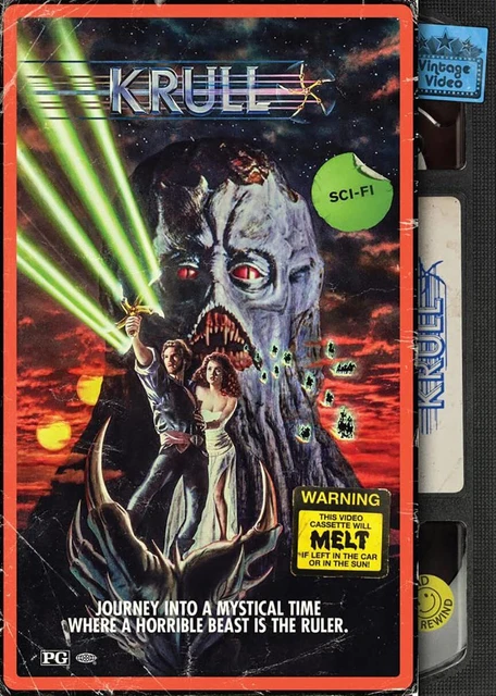 KRULL (RETRO VHS Packaging) (DVD) Ken Marshall Francesca Annis Lysette ...