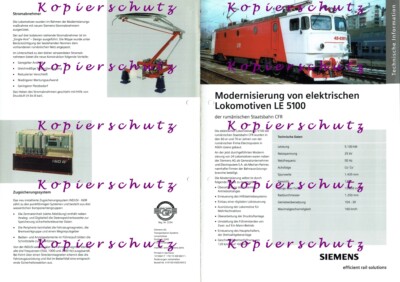 SIEMENS DATASHEET INFO modernization of Ellok LE 5100 of the CFR ...
