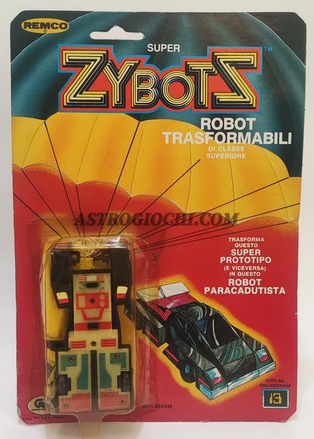 GIG ZYBOTS REMCO Robot Paracadutista Transformers Vintage 1984 New In ...