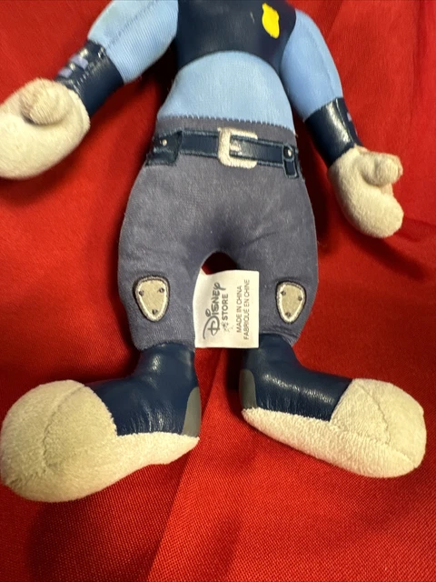DISNEY STORE ZOOTOPIA Judy Hopps Plush Police Officer Cop Bunny Rabbit ...