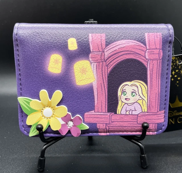 DISNEY TANGLED YOUNG Rapunzel Lanterns Purple Cardholder Wallet NWT £18 ...