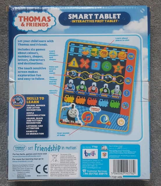 THOMAS & FRIENDS Interactive Thomas TT02 Smart Tablet, Blue and Brand ...