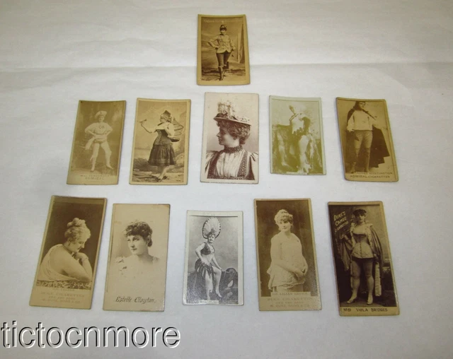 ANTIQUE CIGARETTES TOBACCO Cards Actress Model Howard Bridges Grubb ...