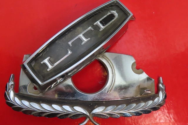 USED 1972 FORD LTD Trunk emblem swing latch keyhole cover emblem badge ...