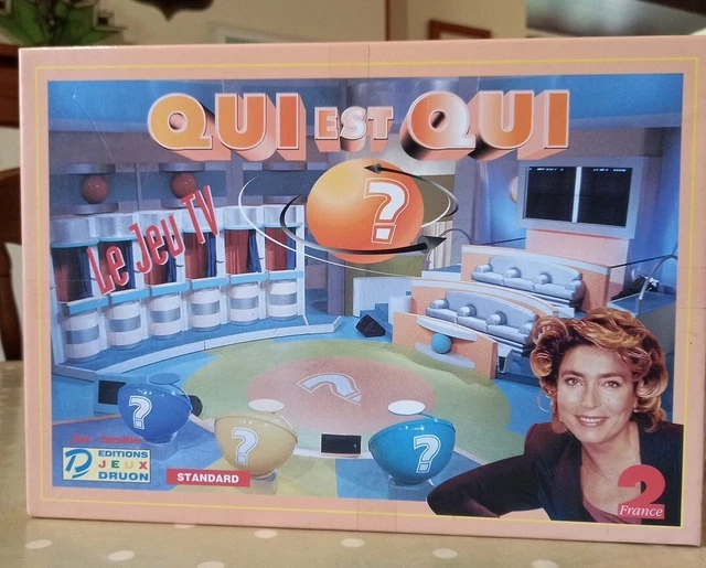QUI EST QUI standard adapté jeu tv télévisé France 2 DRUON 2000 Jeu ...