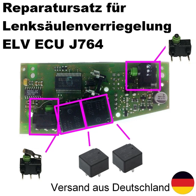 NEU VW Passat B6,3C,CC ELV Reparatursatz steering lock failure repair ...