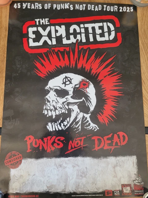 AFFICHE POSTER PUNK THE EXPLOÏTED Tour 2025 EUR 6,00 - PicClick FR