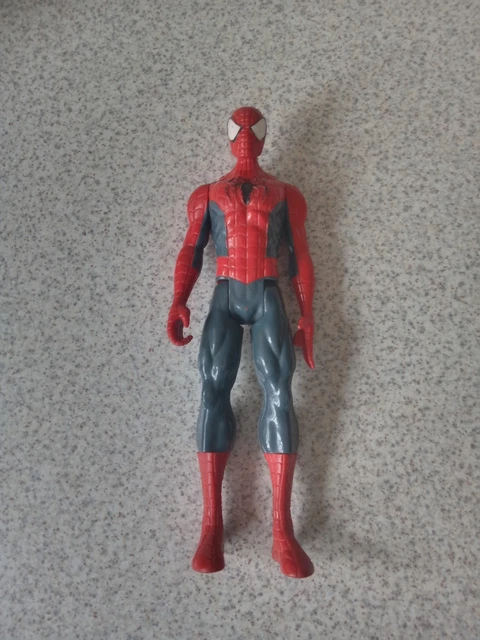 VINTAGE RED GREY Spiderman Action Figure 12 Inch Spider Man Hasbro ...