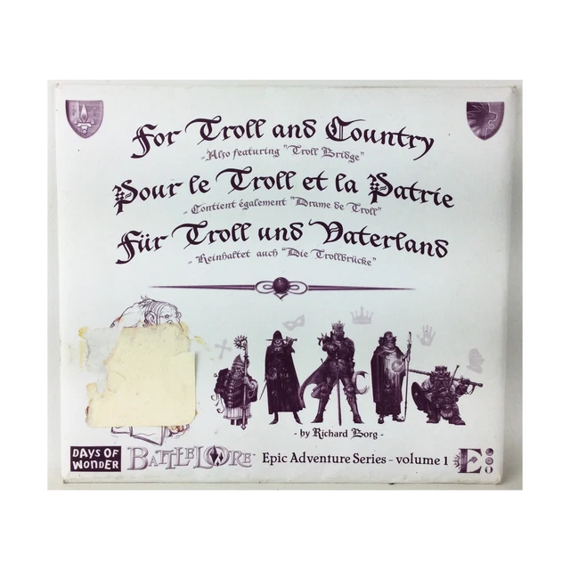 FFG BATTLELORE EPIC Adventure Maps - For Troll and Country - Map Only ...