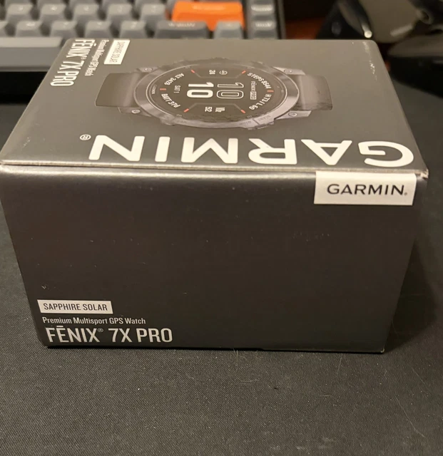 GARMIN FENIX 7X Pro Sapphire Solar 51mm Carbon Gray Silicone GPS ...