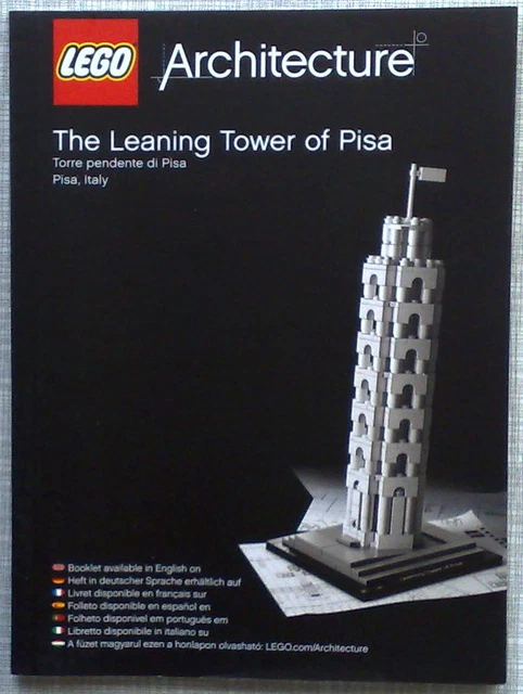 LEGO® ARCHITECTURE BAUANLEITUNG für The Leaning Tower of Pisa 21015 Neu ...