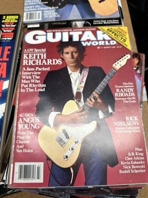 RARE GUITAR WORLD COLLECTORS EDITION MAGAZINE Keith Richards 3/86 £14. ...