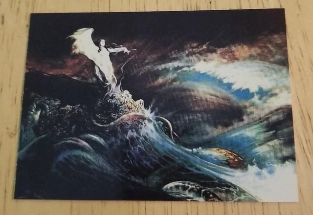 VINTAGE TRADING CARD Fantasy art Frank Frazetta Sea Witch 1991 Comic ...