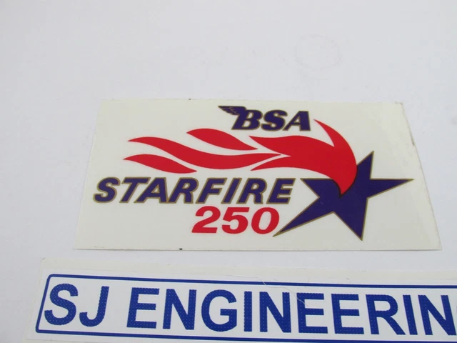 BSA STARFIRE 250 Flame Transfer Decal Star Fire New Uk Made Sj524 £5.23 ...