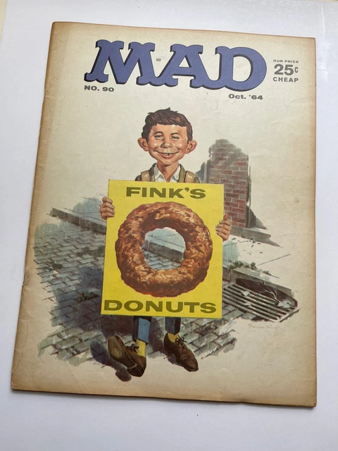 MAD MAGAZINE # 90 Humor Comics Classic Frazetta Ringo Ad Don Martin Bob ...