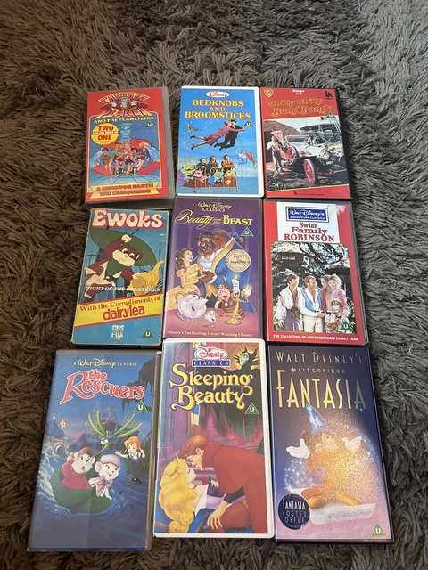 WALT DISNEY & More VHS Video Bundle Vintage Beauty & The Beast ...