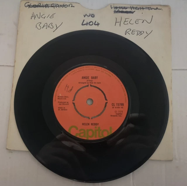 HELEN REDDY - Angie Baby - 7" Single - Chart Pop Dance 70s Disco EUR 0 ...