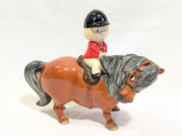 VINTAGE NORMAN THELWELL John Beswick Comical Angel On Horseback c 1981 ...