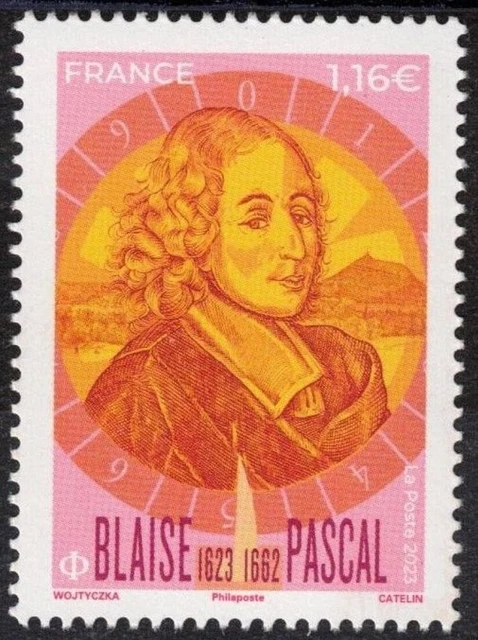 FRANCE 2023 BLAISE PASCAL 1623 1662 French mathematician physicist ...