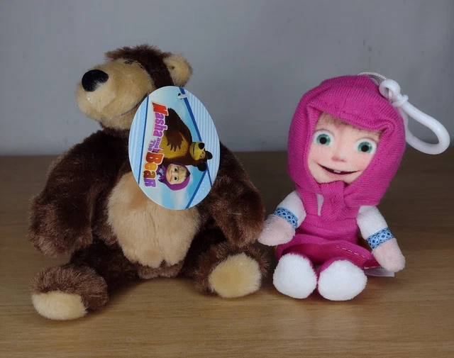 MASHA AND THE Bear Plush Keyring With Tag 2008 Fantastic Condition. £10 ...