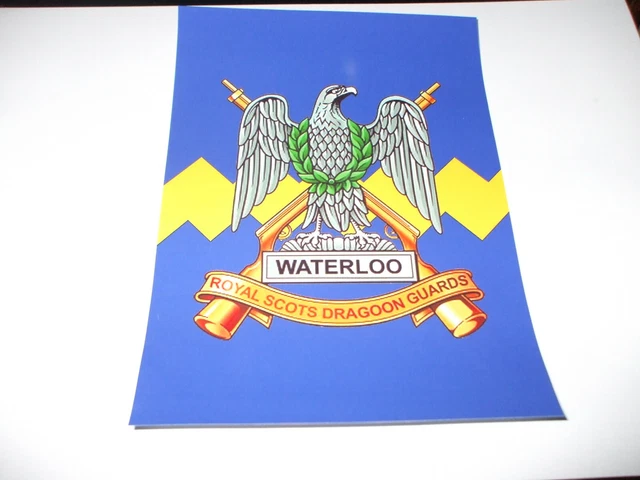 THE ROYAL SCOTS Dragoon Guards 7X5 Inch Crest Sticker £2.50 - PicClick UK