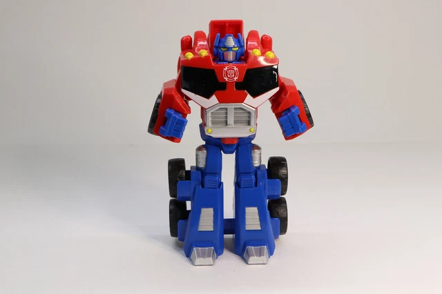 PLAYSKOOL HEROS TRANSFORMERS Optimus Prime Rescue Bot Figurine Preloved ...