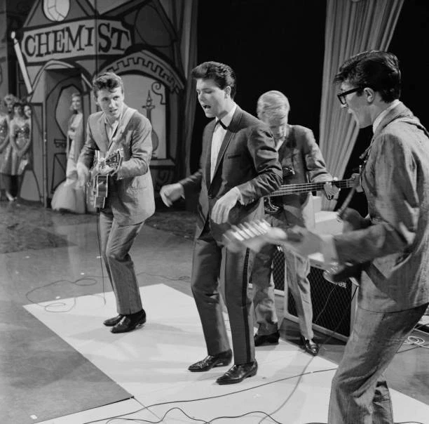 SINGER CLIFF RICHARD Performs Live On Stage With Bruce Welch, 1960s Old ...